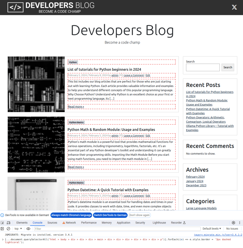 Python Website Scraping: Automatic Selector Identification